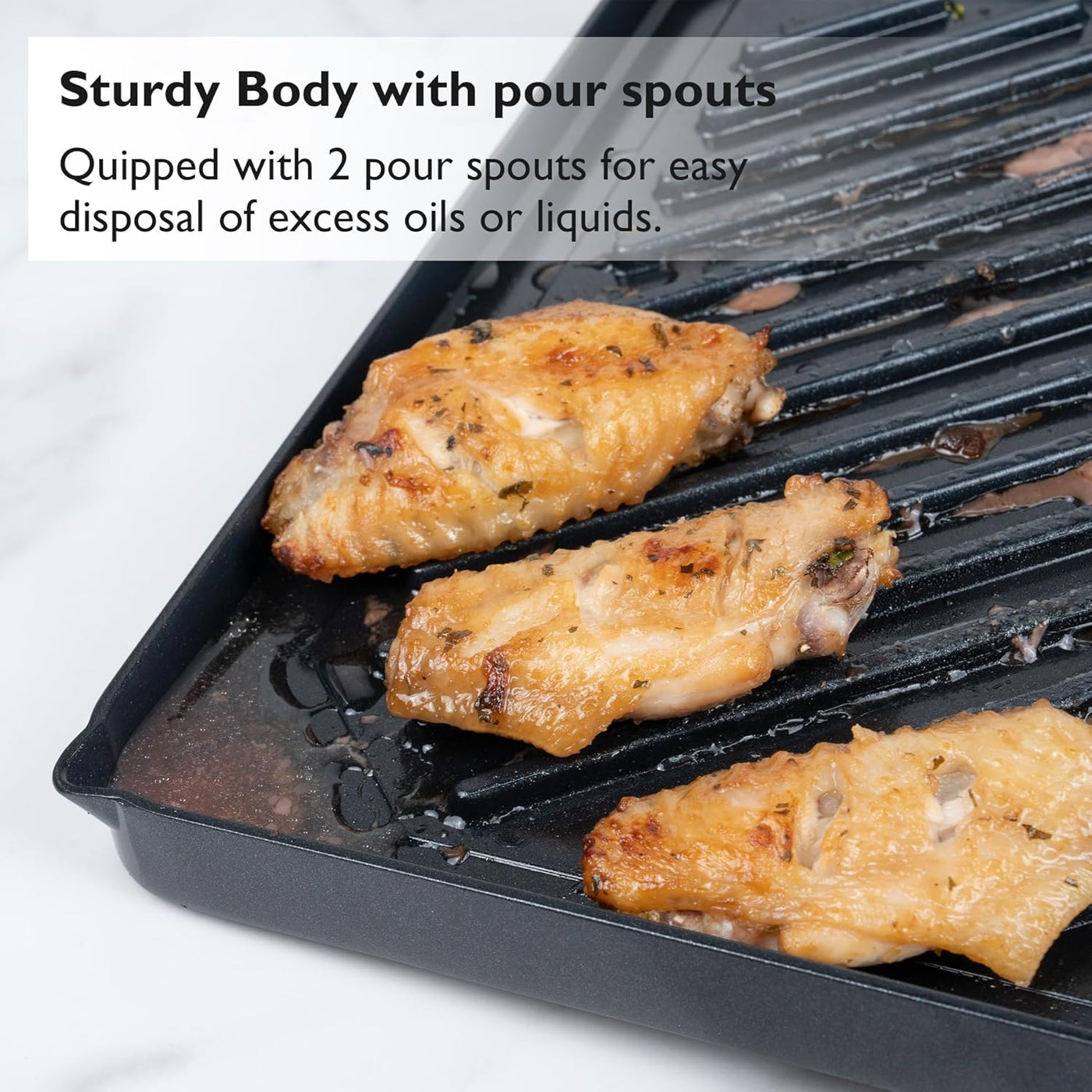 Val Cucina Reversible Grill Griddle Plate – 2-in-1 Cooking Surface