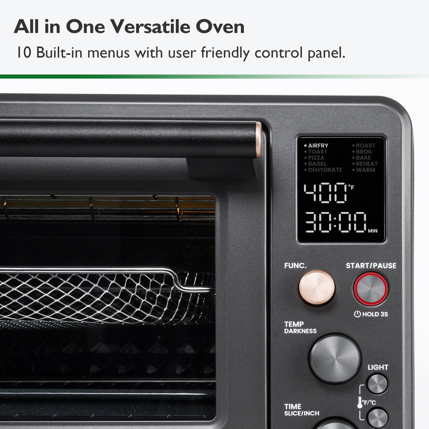 Val Cucina 10-in-1 Clean Air Fryer Toaster Oven Combo