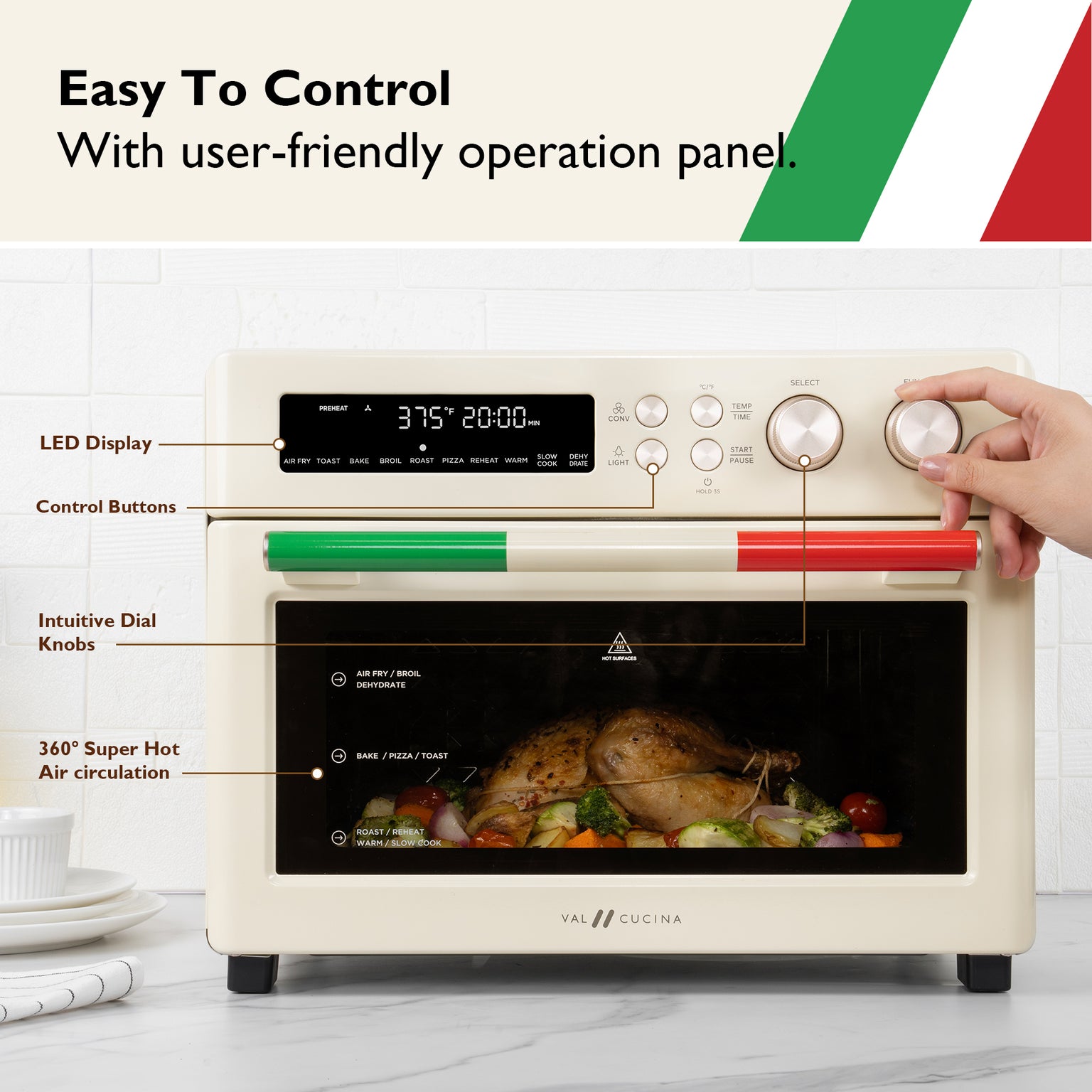 Italia Series Air Fryer Toaster Oven — Val Cucina
