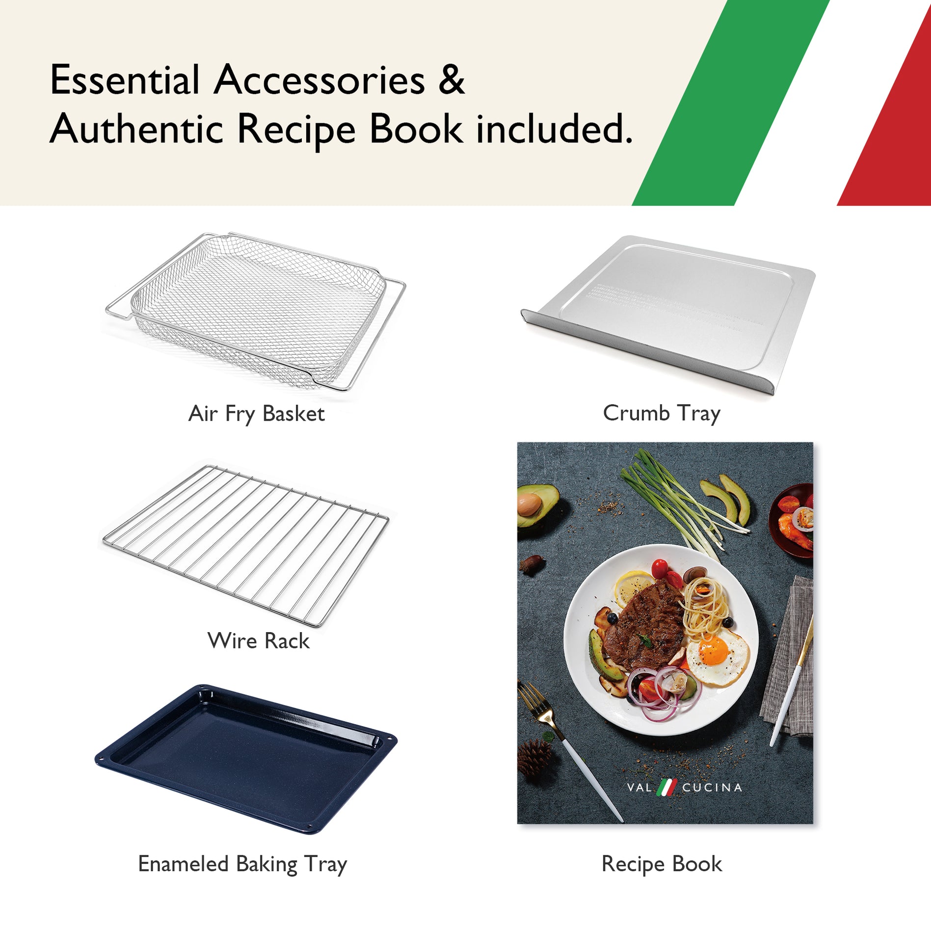 VAL CUCINA - ITALIA SERIES AIR FRYER TOASTER OVEN — Val Cucina