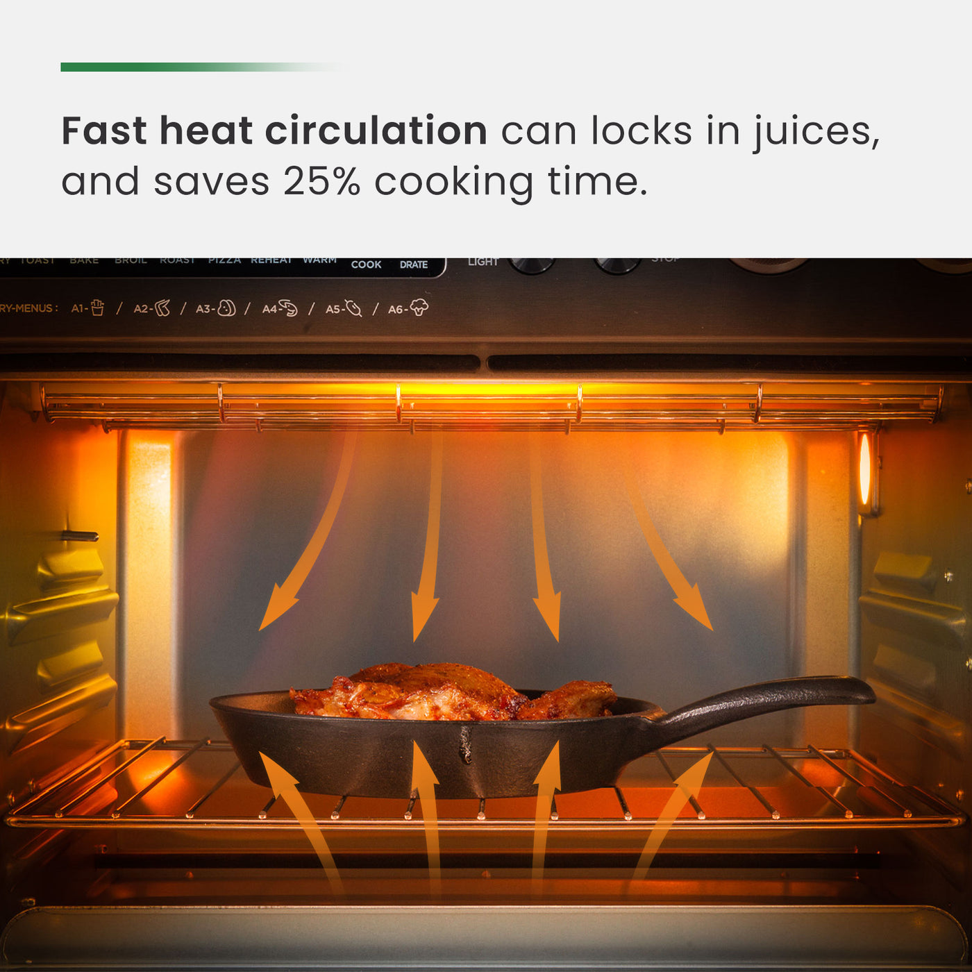 Val Cucina Classic Series Air Fryer - Metallic Grey Stainless Steel To